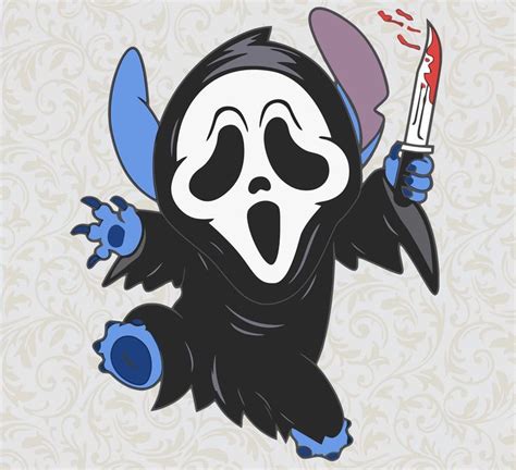 Pin By Mark On Lilo And Stitch Horror Art Scary Ghost Faces Halloween Drawings