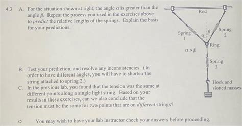 Solved A For the situation shown at right the angle α is Chegg