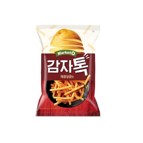 오리온 마켓오 감자톡 매콤달콤 80G 배민스토어