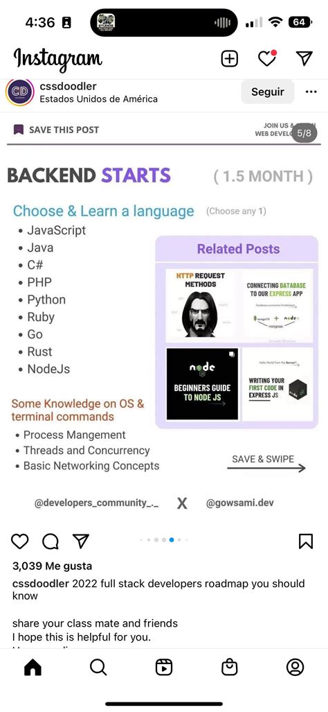 Seen On Instagram A Roadmap To Full Stack Programming In 7 Months R