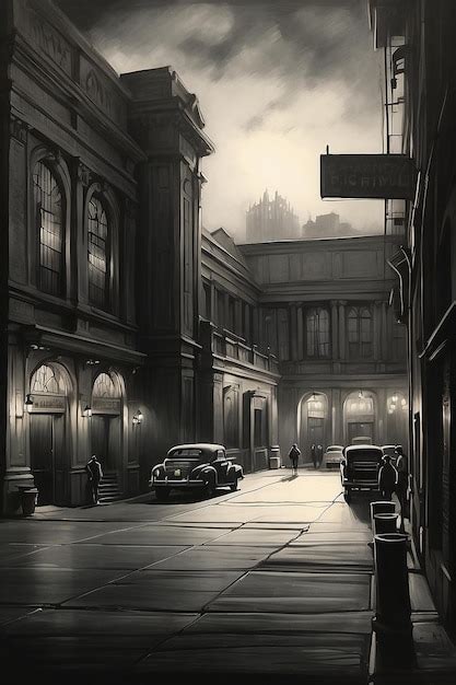 A Moody Charcoal Sketch Of A Premium Ai Generated Image