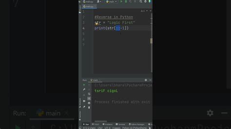 Reverse A String Easily In Python Logic First Tamil Shorts Youtube