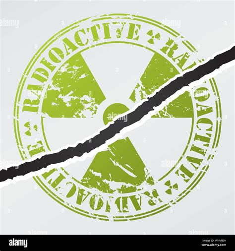 Cracked Radioactive Seal Stock Vector Image And Art Alamy