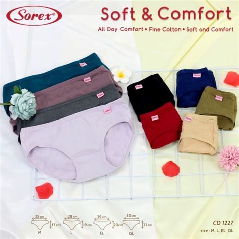 Jual 1 Paket Isi 3 Pcs Cd Sorex 1227 Mini Katun Super Soft Celana