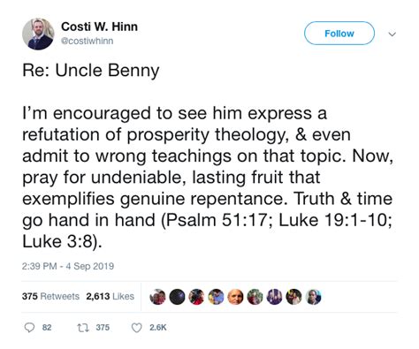 Benny Hinns Nephew Responds To His Prosperity Gospel Comments My