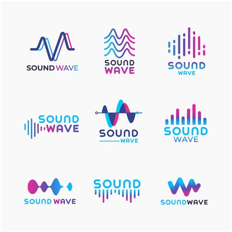 Set Of Sound Wave Logo 14612747 Vector Art At Vecteezy
