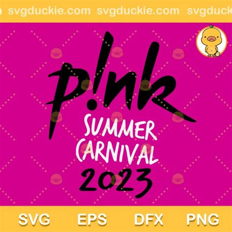 Pink Summer Carnival Tour Svg Pink Singer Carnival Tour