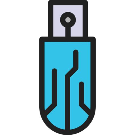 Usb Generic Color Lineal Color Icon