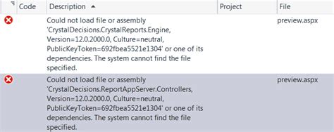 Crystal Reports Could Not Load File Or Assembly Crystaldecisions Stack Overflow