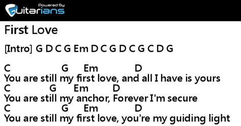 Chris Tomlin First Love 結他譜 Chord譜 吉他譜