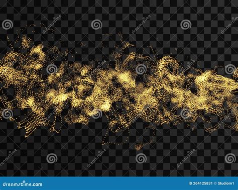 Array With Dynamic Particles Wavy Background Composition With Motion