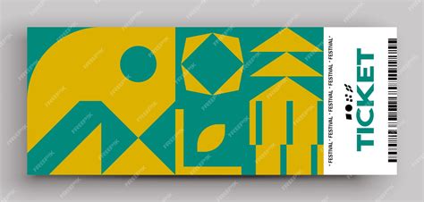 Premium Vector Ticket Vector Template Layout With Abstract Pattern Design Graphics Made With