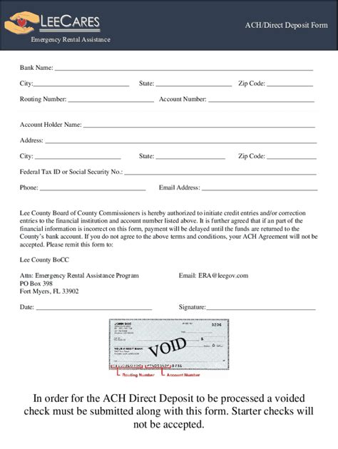 Fillable Online ACH Form CARES Specific V1 Docx Fax Email Print PdfFiller