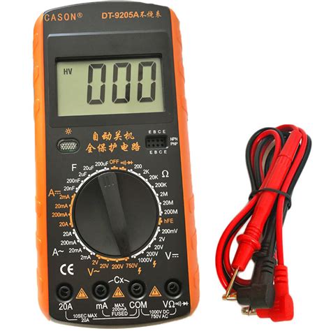 电工dt9205a高精度电子万用表数字万能表万用电表防烧带自动关机 虎窝淘