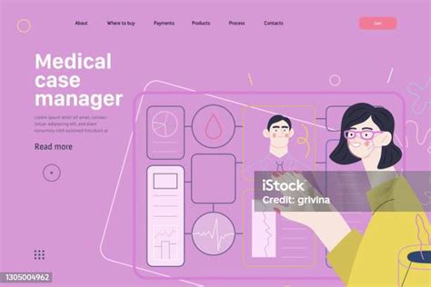 Template Asuransi Medis Manajer Kasus Medis Ilustrasi Stok Unduh
