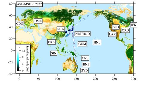 Ase And Mse Comprehensive Observation Network For Trace Gases By Airliner
