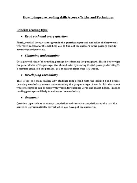 How To Improve Reading Skills Pdf Marie Curie Cognitive Science