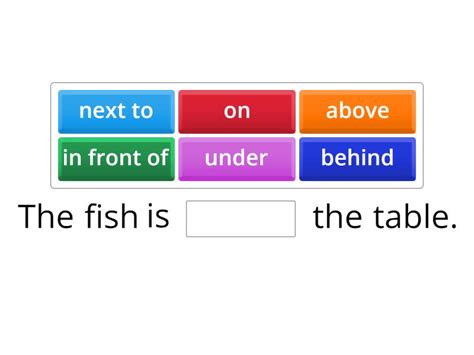 Spatial Relation Complete The Sentence