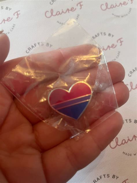 Bisexual Flag Pin Badge Etsy Uk