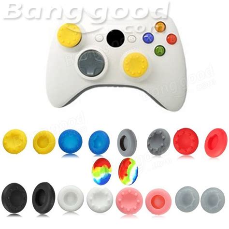 Analog Stick Silicone Grip Cap Button Covers For Xbox 360 Controller