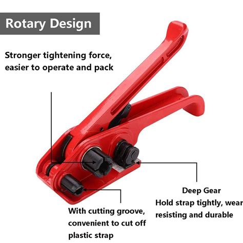 Uyoyous Packaging Strapping Banding Kit 1 2 X 3937 Heavy Duty PET PP Poly Pallet Strapping Kit