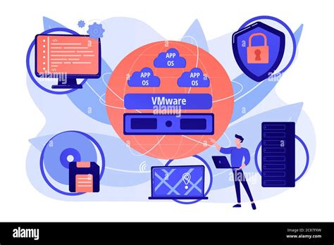 Virtualization Technology Concept Vector Illustration Stock Vector Image And Art Alamy