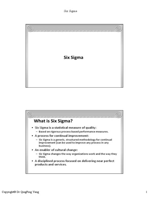 Six Sigma Pdf Six Sigma Design For Six Sigma