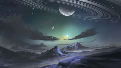 Many Moons Of The Sci Fi Realm Wallpaperhd Artist Wallpapers4k