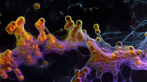 Microscopic View Displays Dynamic Protein Interaction Actin Spectrin Proteins Form Network