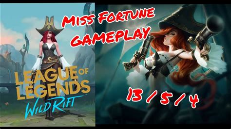 LOL Wild Rift Miss Fortune GAMEPLAY YouTube