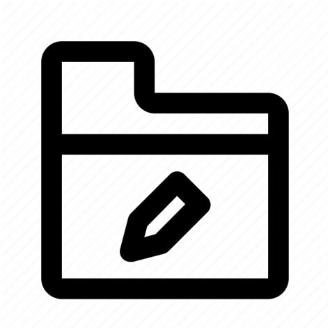 Archive Document Edit Folder Icon Download On Iconfinder