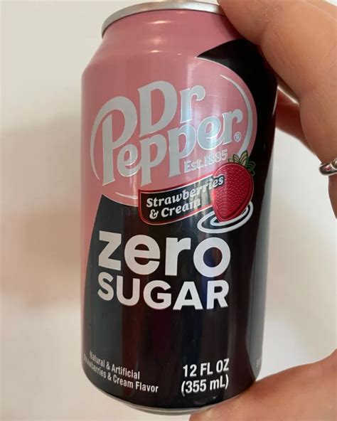 Dr Pepper Has A New Strawberries And Cream Flavor And I Think Im In Love