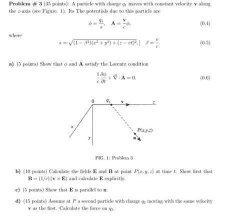 Solved Problem 3 35 points A particle with charge qı Chegg com