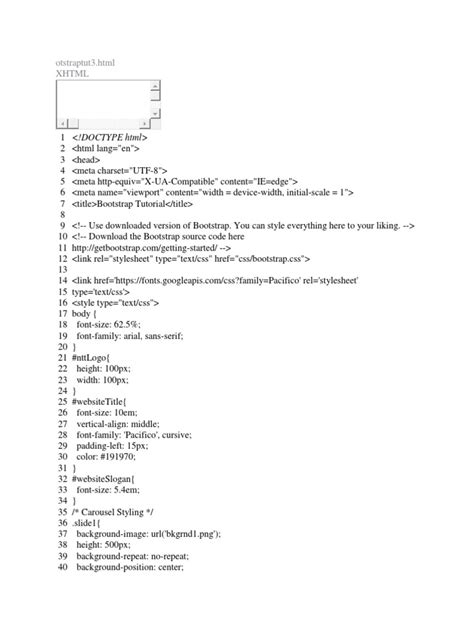 Boot Strap Pdf Bootstrap Front End Framework Cascading Style Sheets