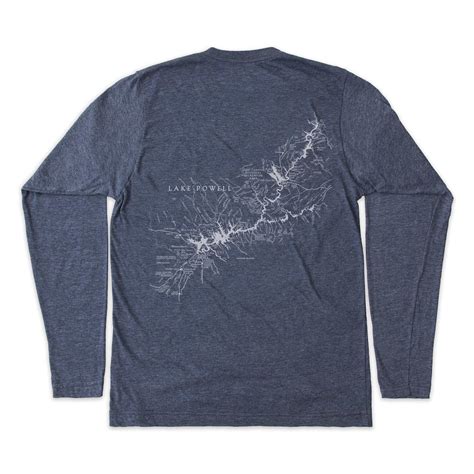 Lake Powell Map Unisex Map Tee Etsy