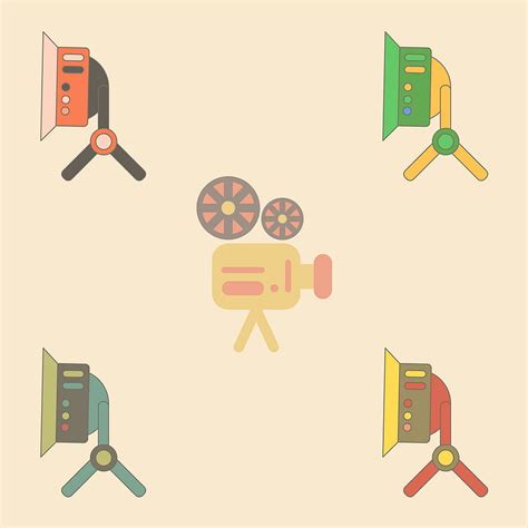 스튜디오 테이블 램프 컬렉션 벡터 Ai Eps Uidownload