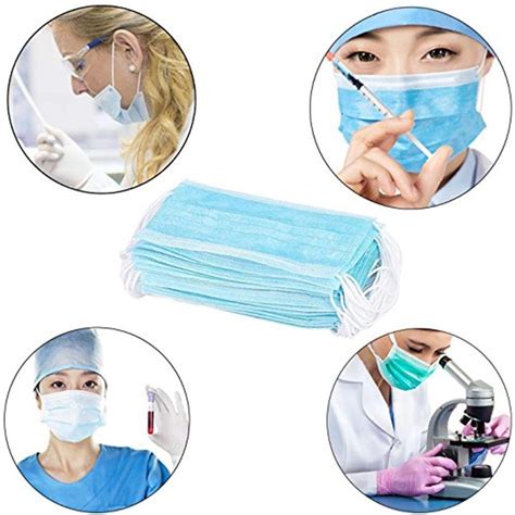 100pcs Disposable 3 Layer Masks Anti Dust Breathable Disposable