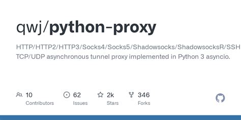 github qwj python proxy 2 3 socks4 socks5 shadowsocks