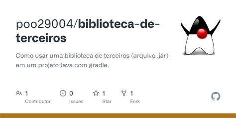Github Poo29004biblioteca De Terceiros Como Usar Uma Biblioteca De