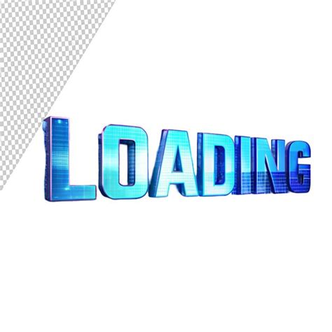 D Rendering Loading Text With Screen Effects Premium AI Generated PSD