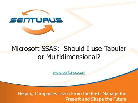 Pdf Microsoft Ssas Should I Use Tabular Or Multidimensional