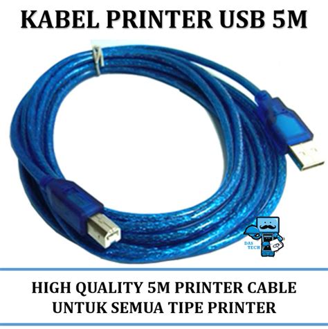 Jual Kabel Printer Usb 5 Meter High Quality Kabel Usb Printer