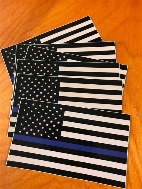 Thin Blue Line Sticker Haulover Beach
