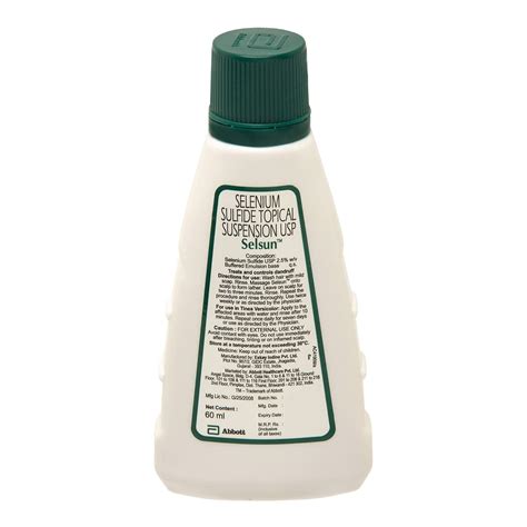 Selsun Selenium Sulfide 25 Shampoo 60ml