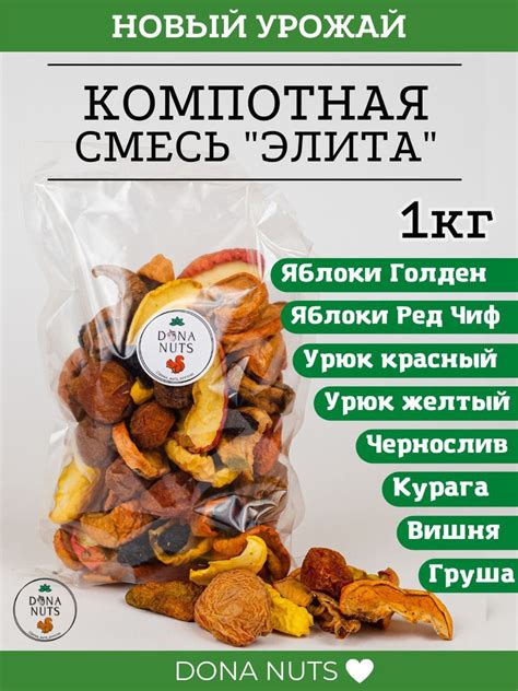 Компотная смесь 1кг Сухофрукты без сахара для компота купить на Ozon по низкой цене 875758045