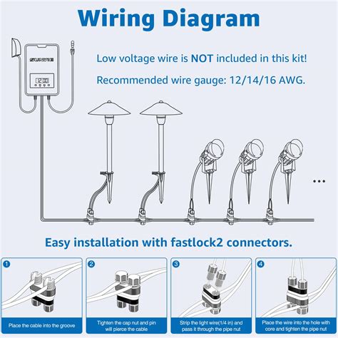 Landscape Lighting Low Voltage Diagram Vevor Low Voltage Landscape