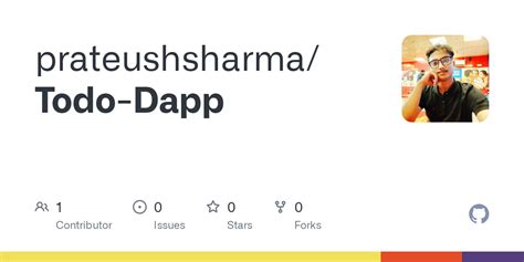 GitHub Prateushsharma Todo Dapp