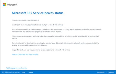 Checking Microsoft 365 Status • Conetix