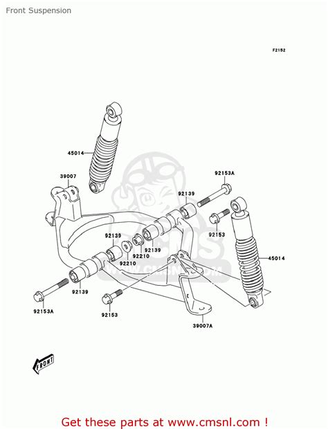 45014S030535 Shockabsorber Fr L Gr Kawasaki Buy The 45014 S030 535