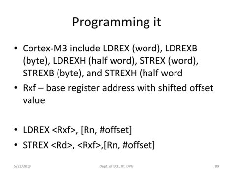 Module 2 Arm Cortex M3 Instruction Set And Programming Ppt